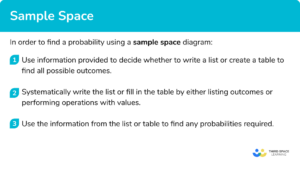 Sample Space Diagram - GCSE Maths - Steps & Examples