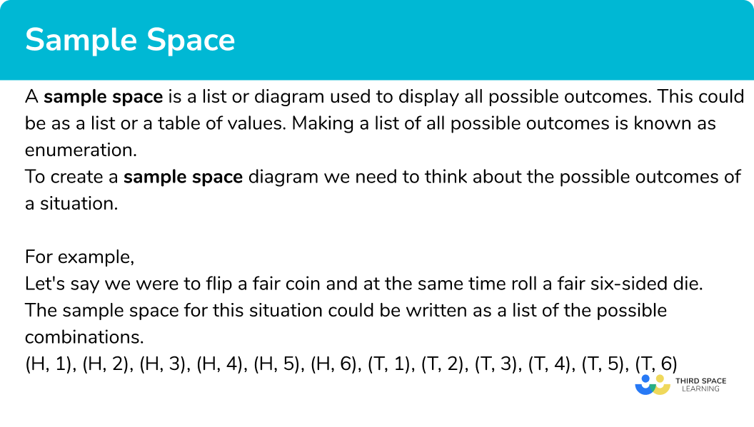 Sample Space Diagram GCSE Maths Steps Examples