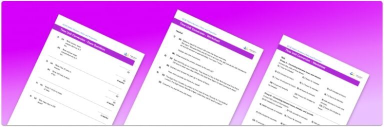Time Unit Conversion Worksheet - GCSE Maths [FREE] - Third Space Learning