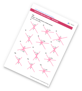 Vertically Opposite Angles Worksheet - GCSE Maths [FREE] - Third Space ...