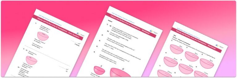 Surface Area Of A Hemisphere - GCSE Maths - Steps & Examples