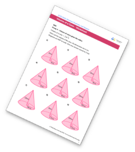 Volume Of A Cone Worksheet - GCSE Maths [FREE] - Third Space Learning