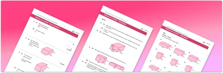Volume Of A Cuboid Worksheet - GCSE Maths [FREE] - Third Space Learning
