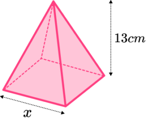 Square Based Pyramid - GCSE Maths - Steps & Examples