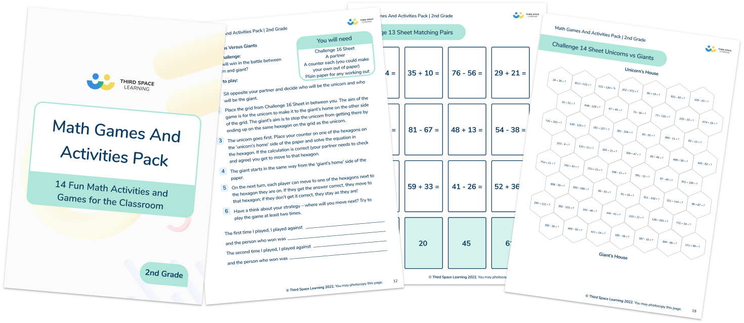 17 Fun Math Games And Activities Pack For 2nd Grade Third Space Learning 17 Fun Math Games And Activities Pack For 2nd Grade Third Space Learning