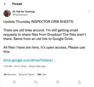 Ofsted Crib Sheets: Summary Of Key Information Inspectors Will Have