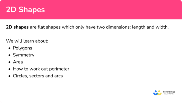 2D Shapes - GCSE Maths - Steps, Examples & Worksheet