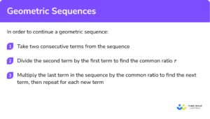 Geometric Sequences - GCSE Maths - Steps & Examples