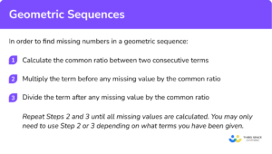 Geometric Sequences - GCSE Maths - Steps & Examples