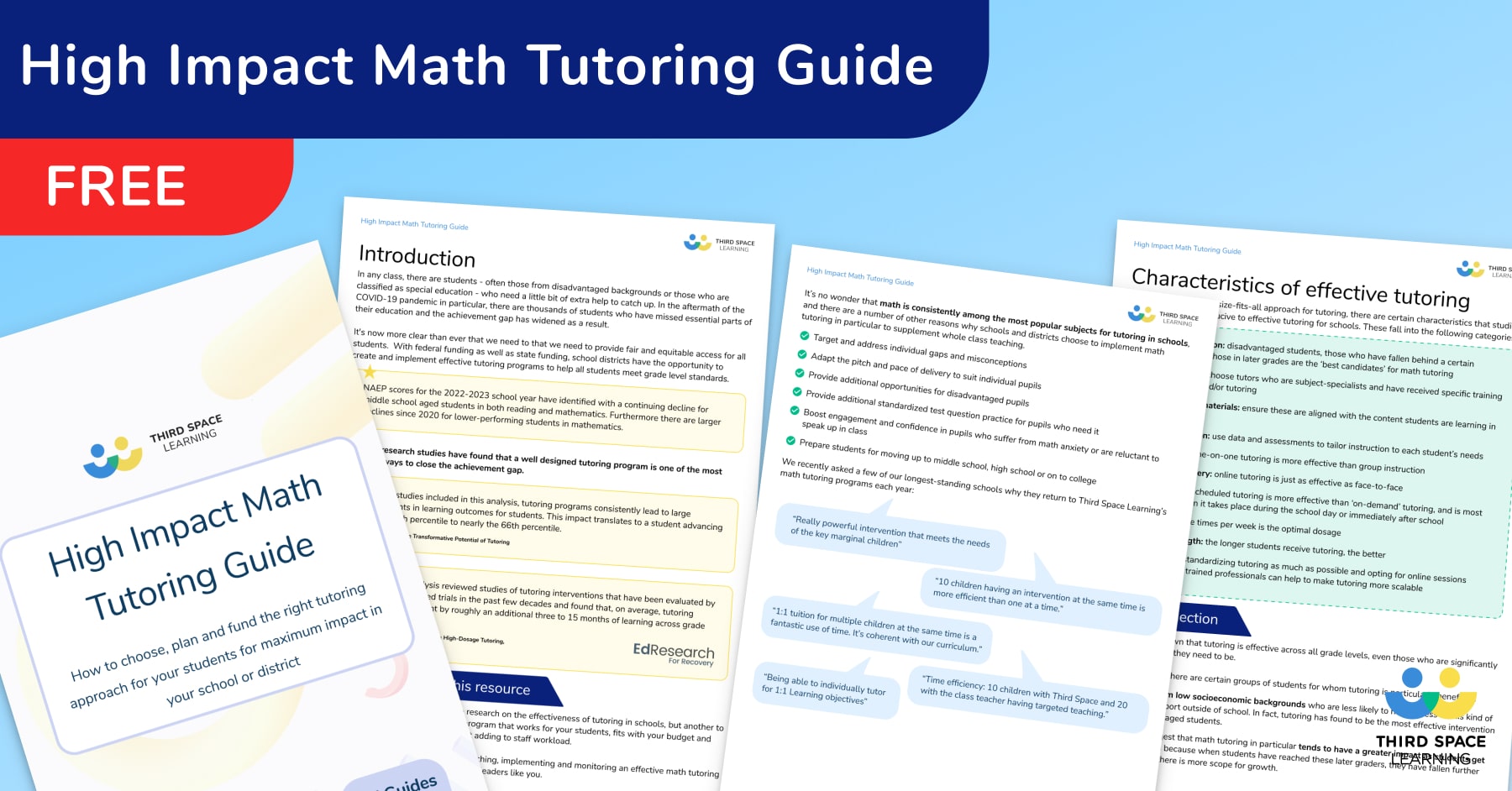[FREE] High Impact Tutoring Guide for Schools