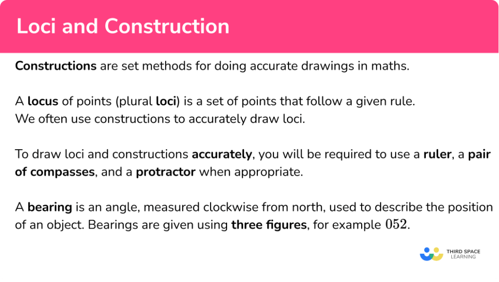 Loci And Construction Gcse Maths Steps And Examples