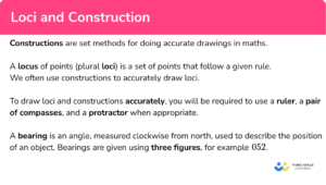 Loci And Construction - GCSE Maths - Steps & Examples