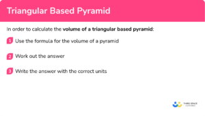 Triangular Based Pyramid - GCSE Maths - Steps & Examples