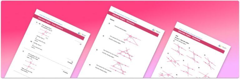 Alternate Angles - GCSE Maths - Steps, Examples & Worksheet