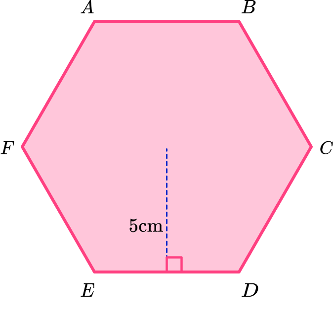 Area Of A Hexagon - GCSE Maths - Steps, Examples & Worksheet