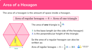 Area Of A Hexagon - GCSE Maths - Steps, Examples & Worksheet
