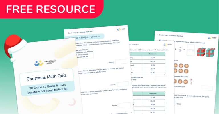 Free Christmas Math Quiz: Reasoning And Arithmetic Questions
