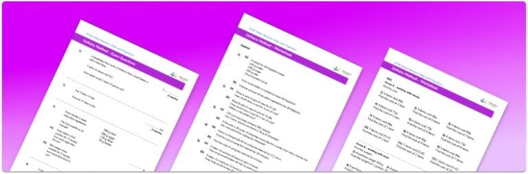 Unitary Method Worksheet - GCSE Maths [FREE] - Third Space Learning