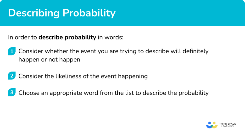 Describing Probability - GCSE Maths - Steps & Examples