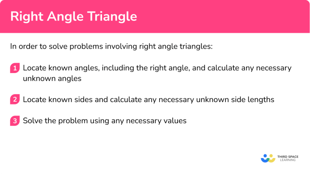Right Angle Triangle - GCSE Maths Steps, Examples & Worksheet
