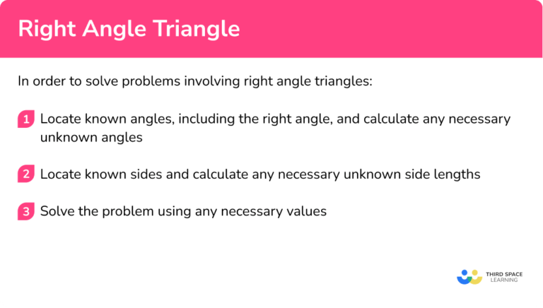 Right Angle Triangle - GCSE Maths Steps, Examples & Worksheet
