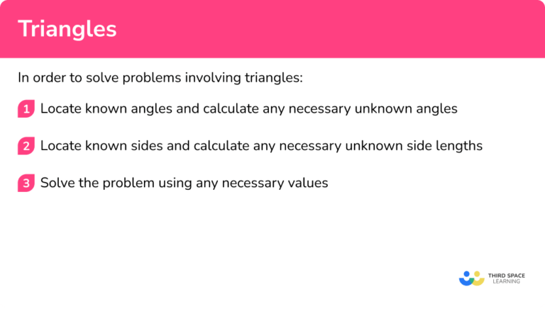 Triangles - GCSE Maths - Steps, Examples & Worksheet