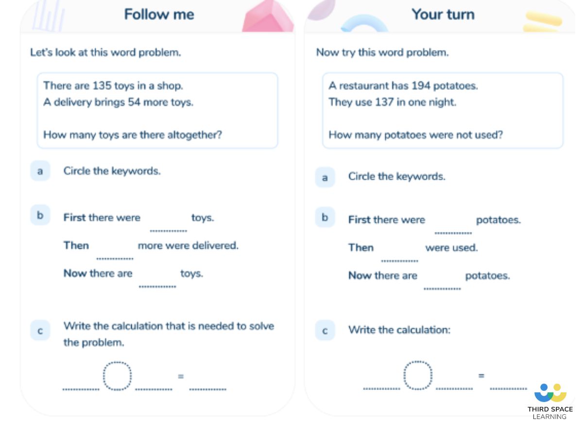 Word Problems For Year 3 To Improve Problem Solving Skills