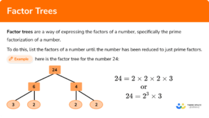 Factor Trees - Math Steps, Examples & Questions