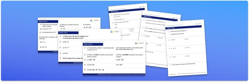 [FREE] GCSE Foundation Fluent in Five Arithmetic Pack (Autumn Term ...