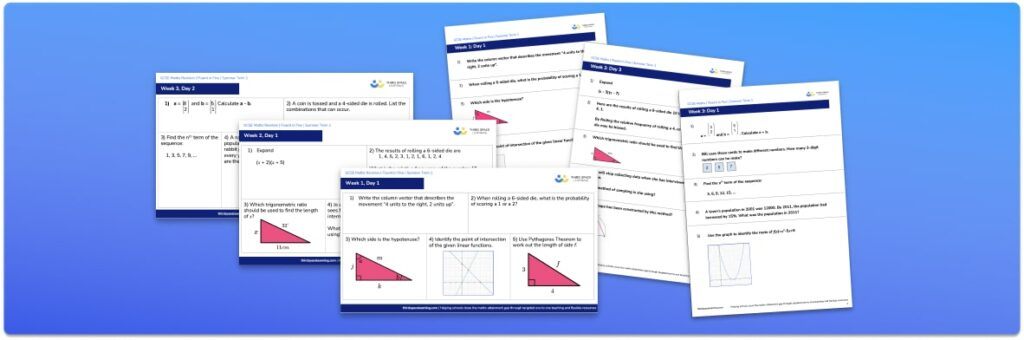 [FREE] GCSE Fluent in Five Arithmetic Pack (Summer Term - Weeks 1 to 12)