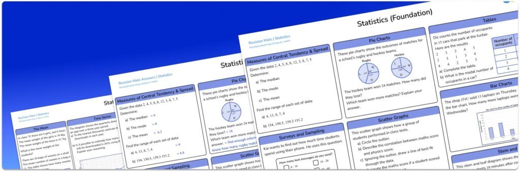 [FREE] GCSE Maths Statistics Revision Mats - Third Space Learning