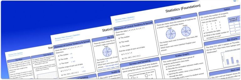 [FREE] GCSE Maths Statistics Revision Mats - Third Space Learning
