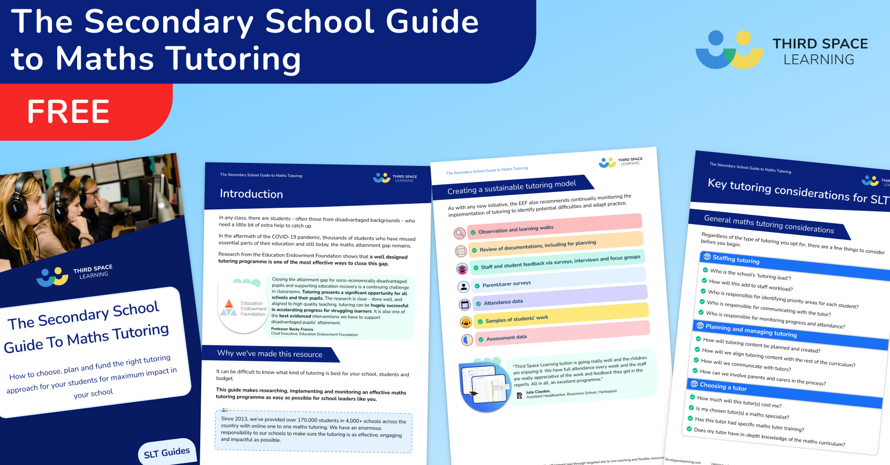 [FREE] The Secondary School Guide to Maths Tutoring