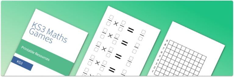 [FREE] KS3 Maths Games Printable Resource Pack - Third Space Learning