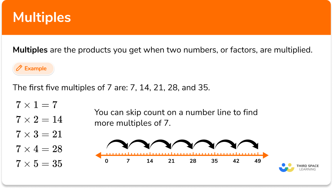 Multiples Steps Examples Questions