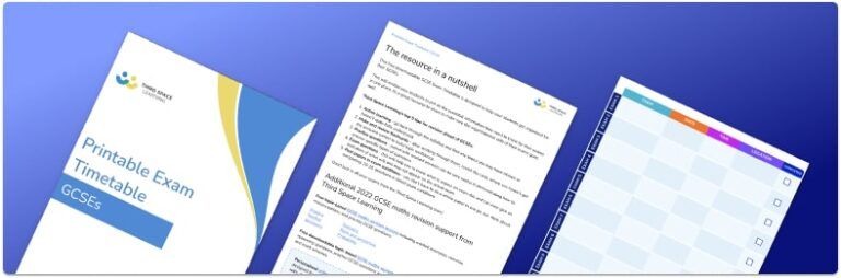 [FREE] Printable GCSE Exam Timetable - Third Space Learning