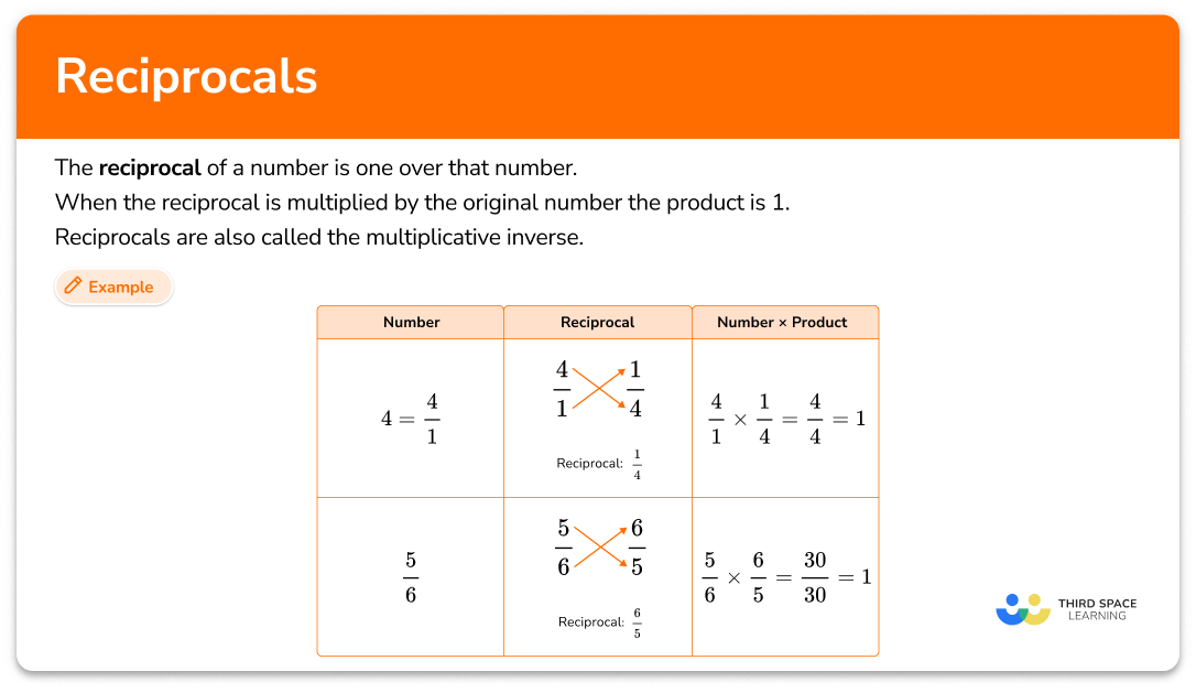 Reciprocal Math Math Steps Examples Questions