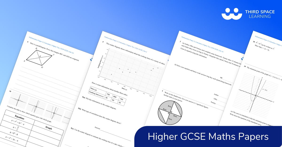 Gcse Maths Higher Papers Free Edexcel Aqa And Ocr