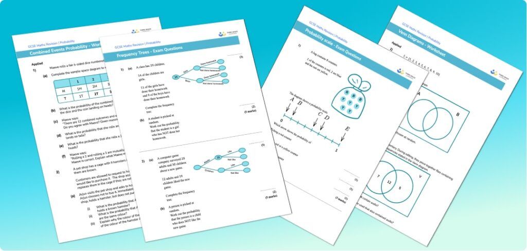 Probability - Maths GCSE - Steps, Examples & Worksheet