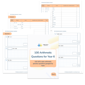 [FREE] 100 Arithmetic Questions for Year 6