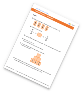 Adding fractions Worksheet - GCSE Maths [FREE] - Third Space Learning