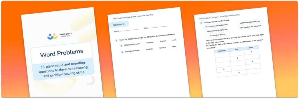 [FREE] Word Problems Grade 2 Place Value and Rounding