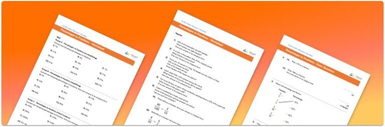 Percentages to Fractions Worksheet - GCSE Maths [FREE] - Third Space ...