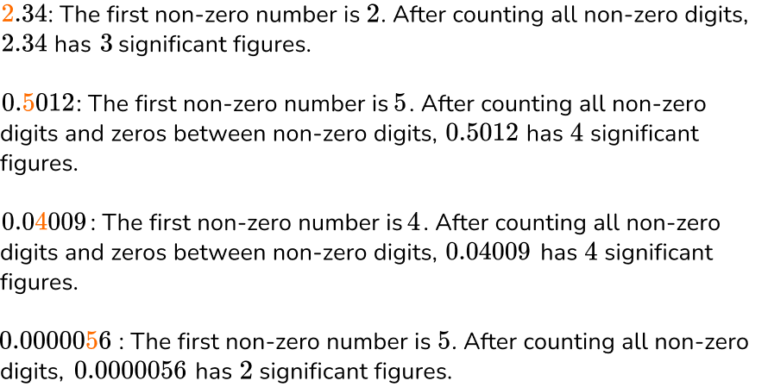Significant Figures - Elementary Math Steps, Examples & Questions
