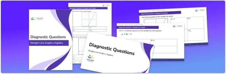 [FREE] GCSE Straight Line Graphs Diagnostic Questions - Third Space ...