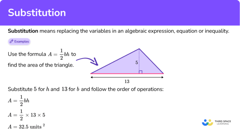 Substitution - Elementary Math - Steps, Examples & Questions