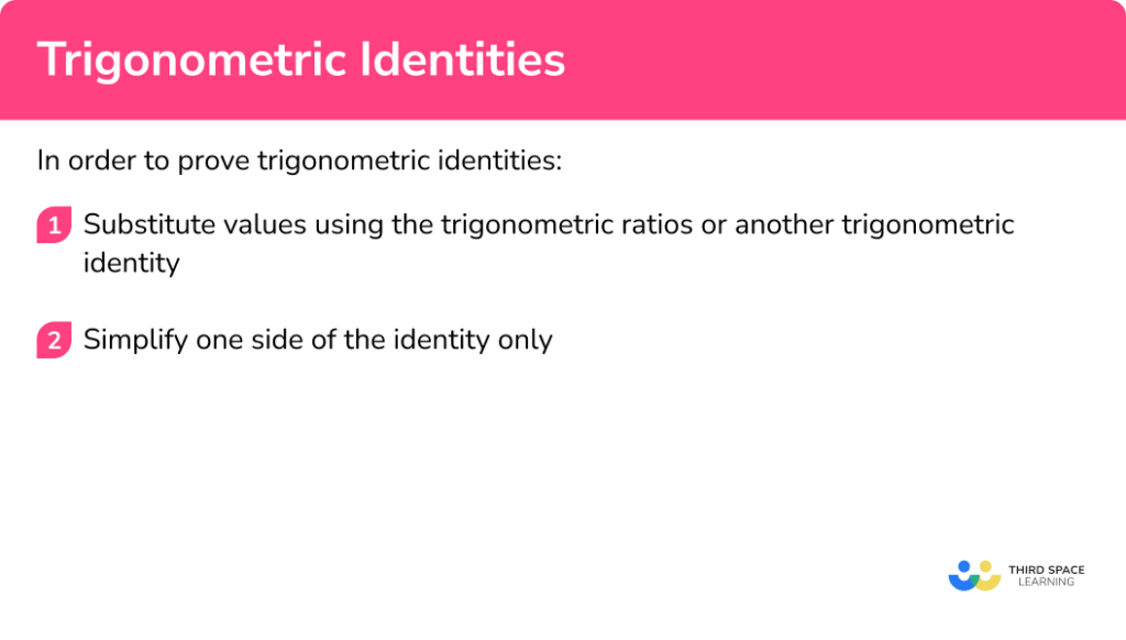 Trig Identities - GCSE Maths - Steps, Examples & Worksheet