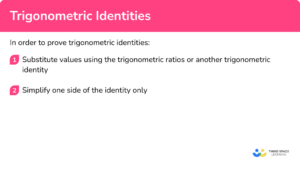 Trig Identities - GCSE Maths - Steps, Examples & Worksheet
