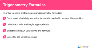 Trigonometry Formula - GCSE Maths - Steps & Examples