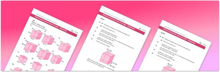 Surface Area Of A Cube - GCSE Maths - Steps & Examples